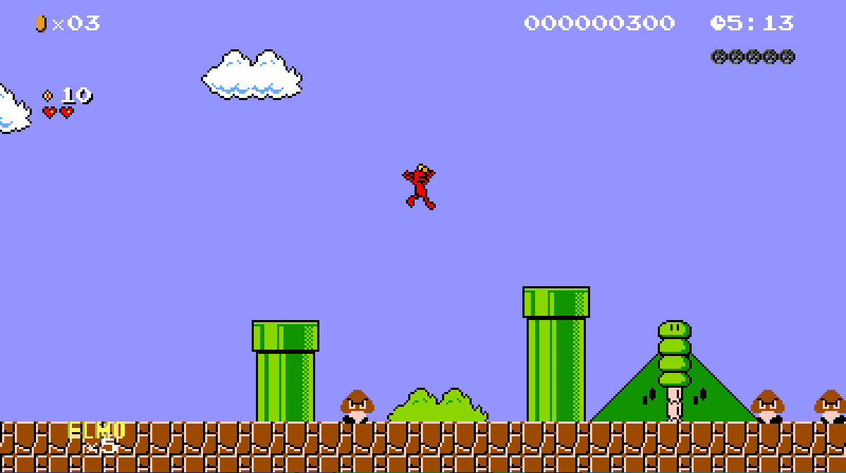 Elmo over Bart Simpson Mod for Boll Deluxe | BDX Mods