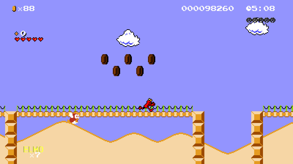 Elmo over Bart Simpson Mod for Boll Deluxe | BDX Mods