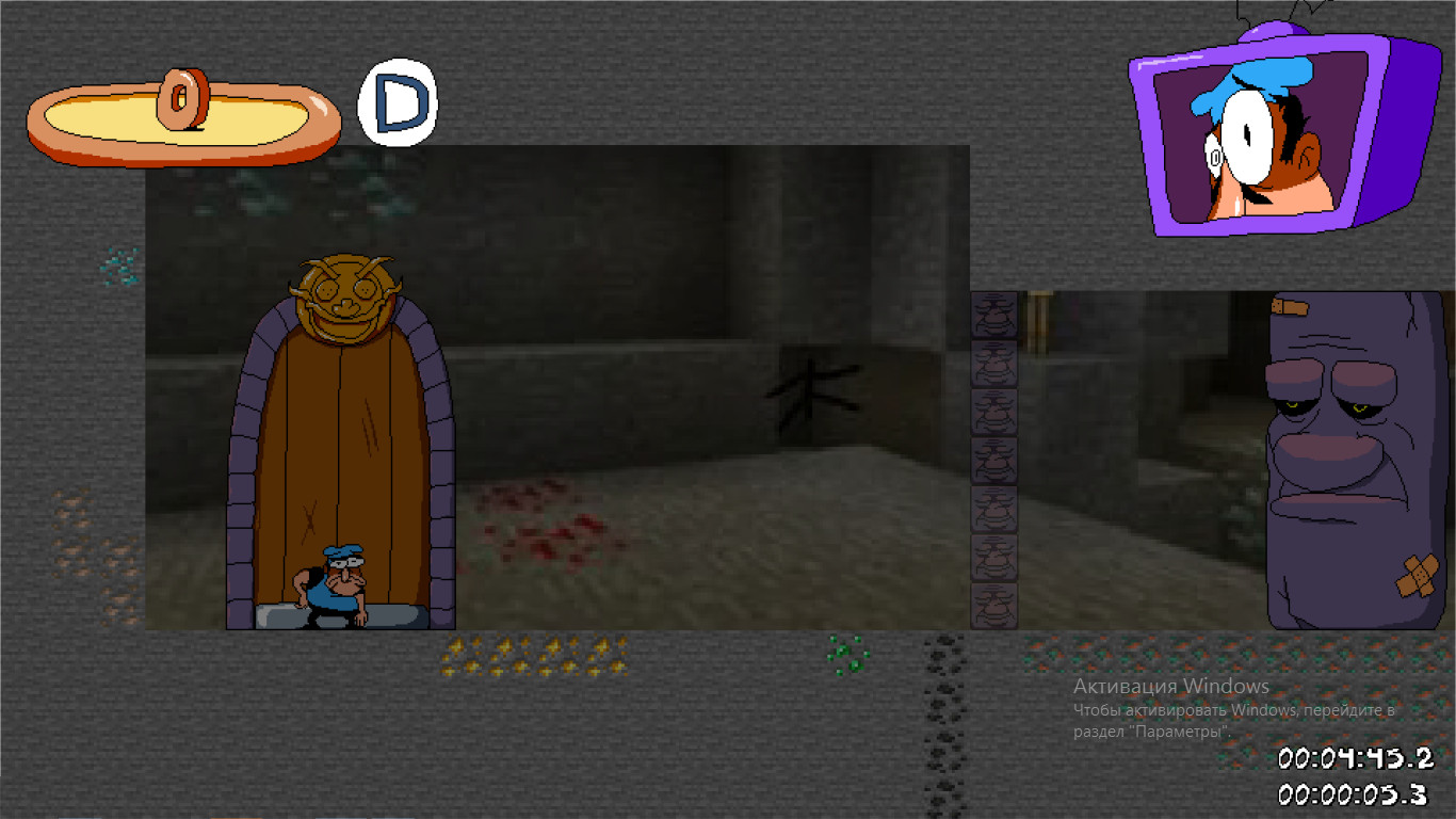 grotesque steve tower Mod for Pizza Tower | PT Mods