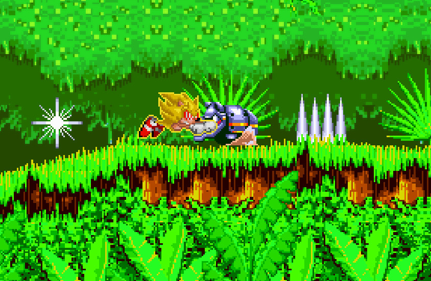 Fleetway Sonic Sprite Sheet