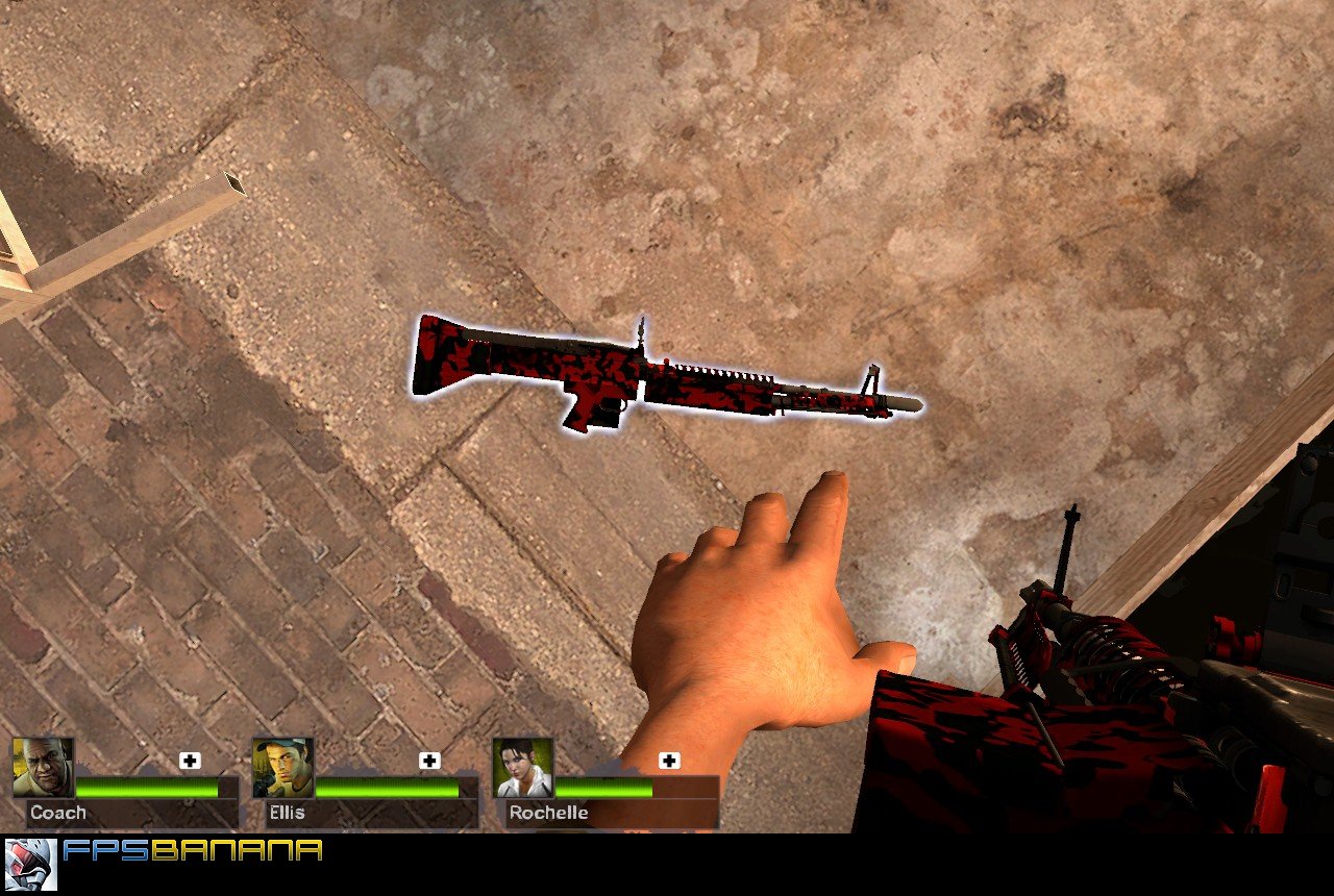 Black M60 + Bonus Camo's UpdateD Mod for Left 4 Dead 2 | L4D2 Mods