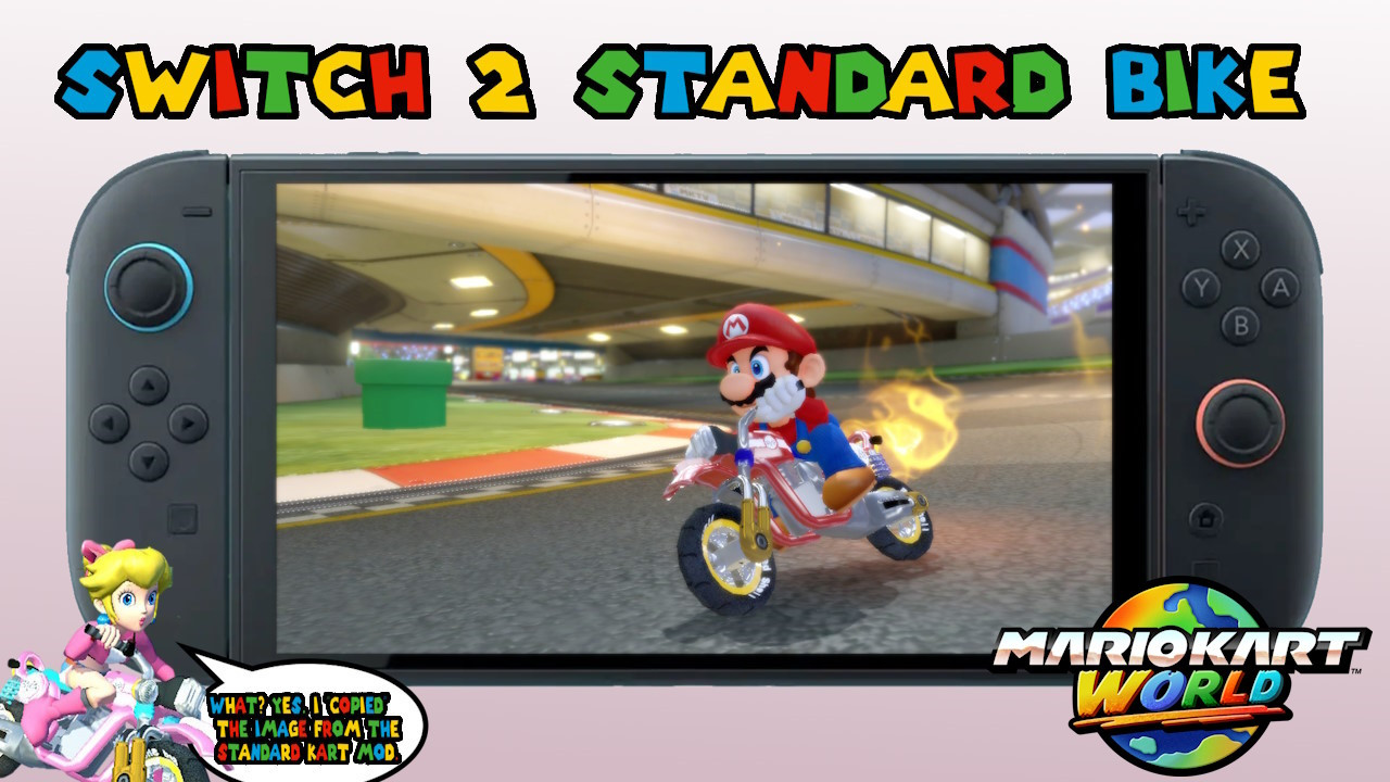 Mario Kart World Standard Bike Mod for Mario Kart 8 Deluxe | MK8D Mods