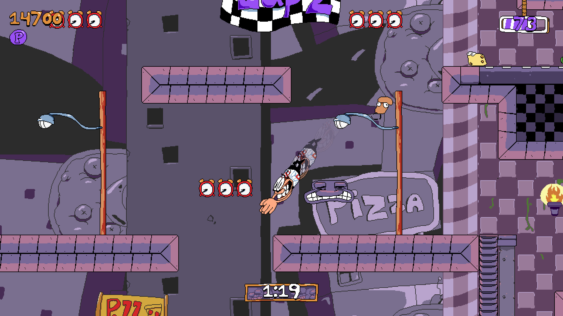 [GMLOADER] Mini HUD Mod for Pizza Tower | PT Mods