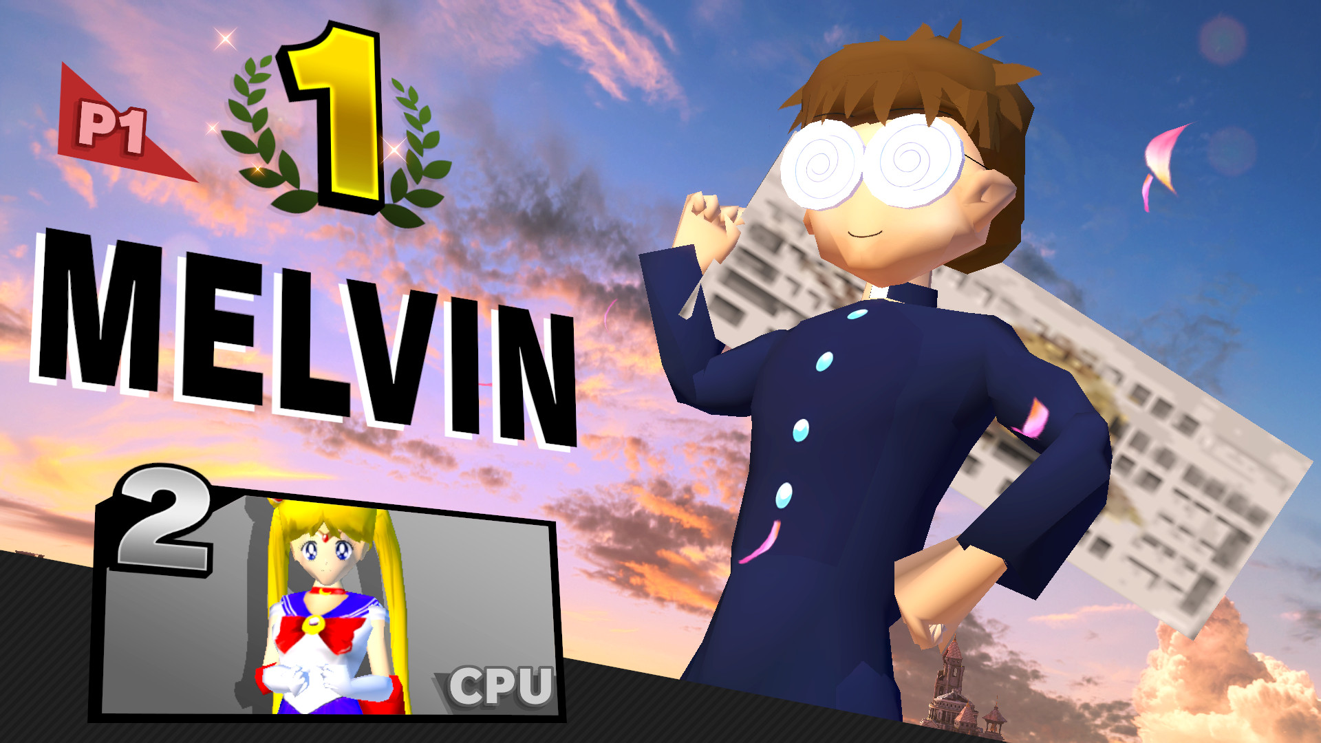 Melvin (Sailor Moon) over Sora Mod for Super Smash Bros. Ultimate ...