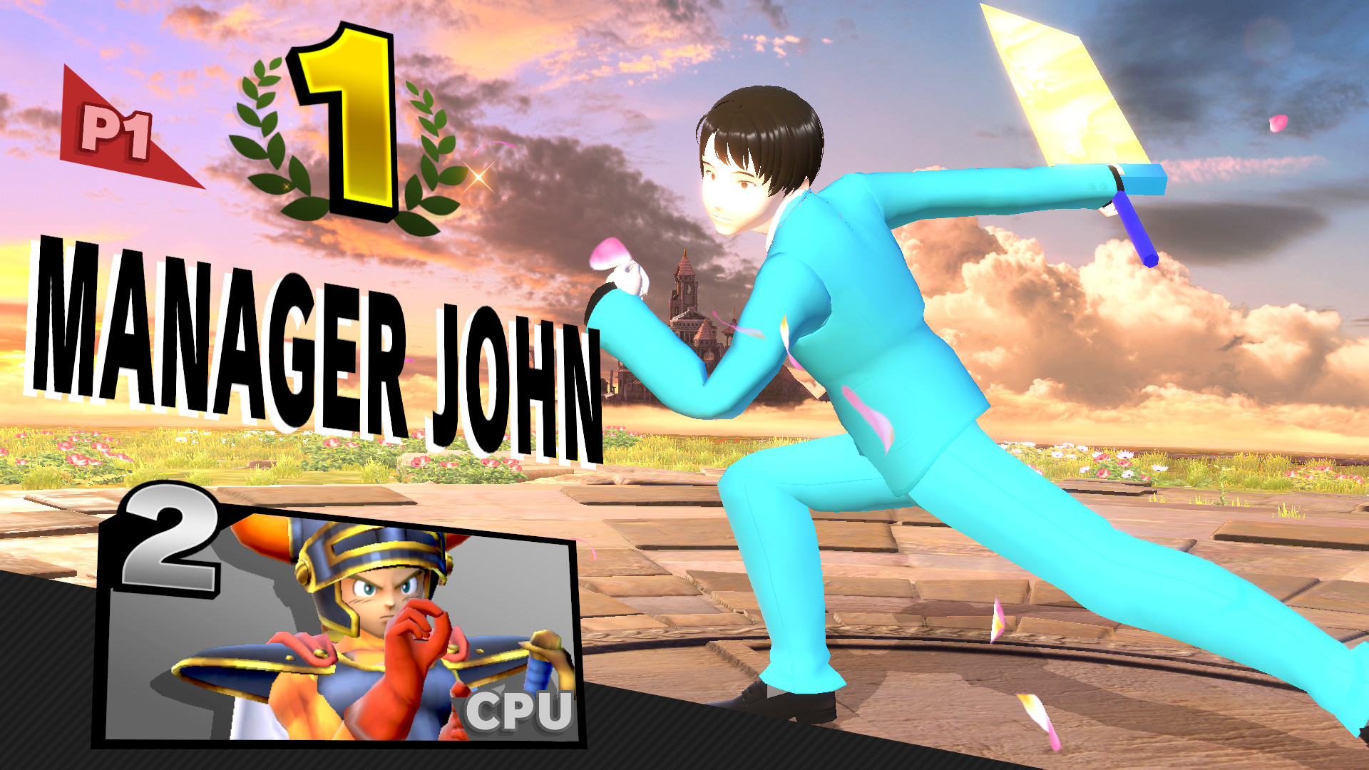Manager John (LaSalle Ishii's Childs Quest) Mod for Super Smash Bros ...