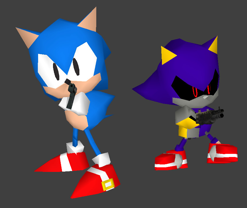Mania classic sonic, metal sonic(Male_05, Combine) Mod for Half-Life 2 ...