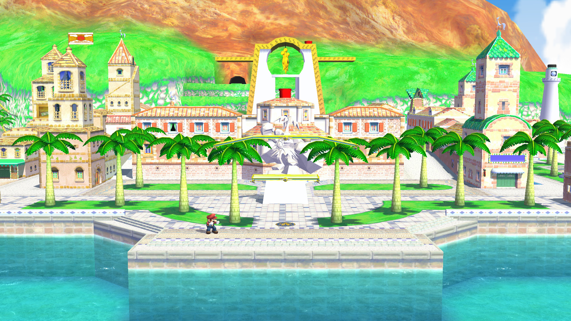 Bianco Square Delfino Plaza Mod for Super Smash Bros. Brawl | Brawl Mods