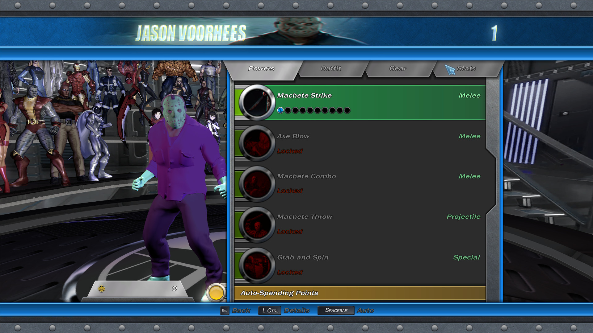 Jason Voorhees - Retro Recolor Mod for Marvel: Ultimate Alliance | MUA Mods