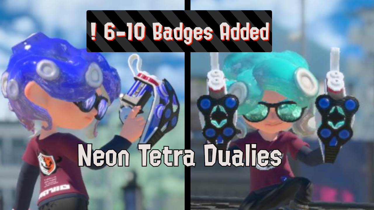 Neon Tetra Dualies Mod for Splatoon 3 | Splatoon 3 Mods