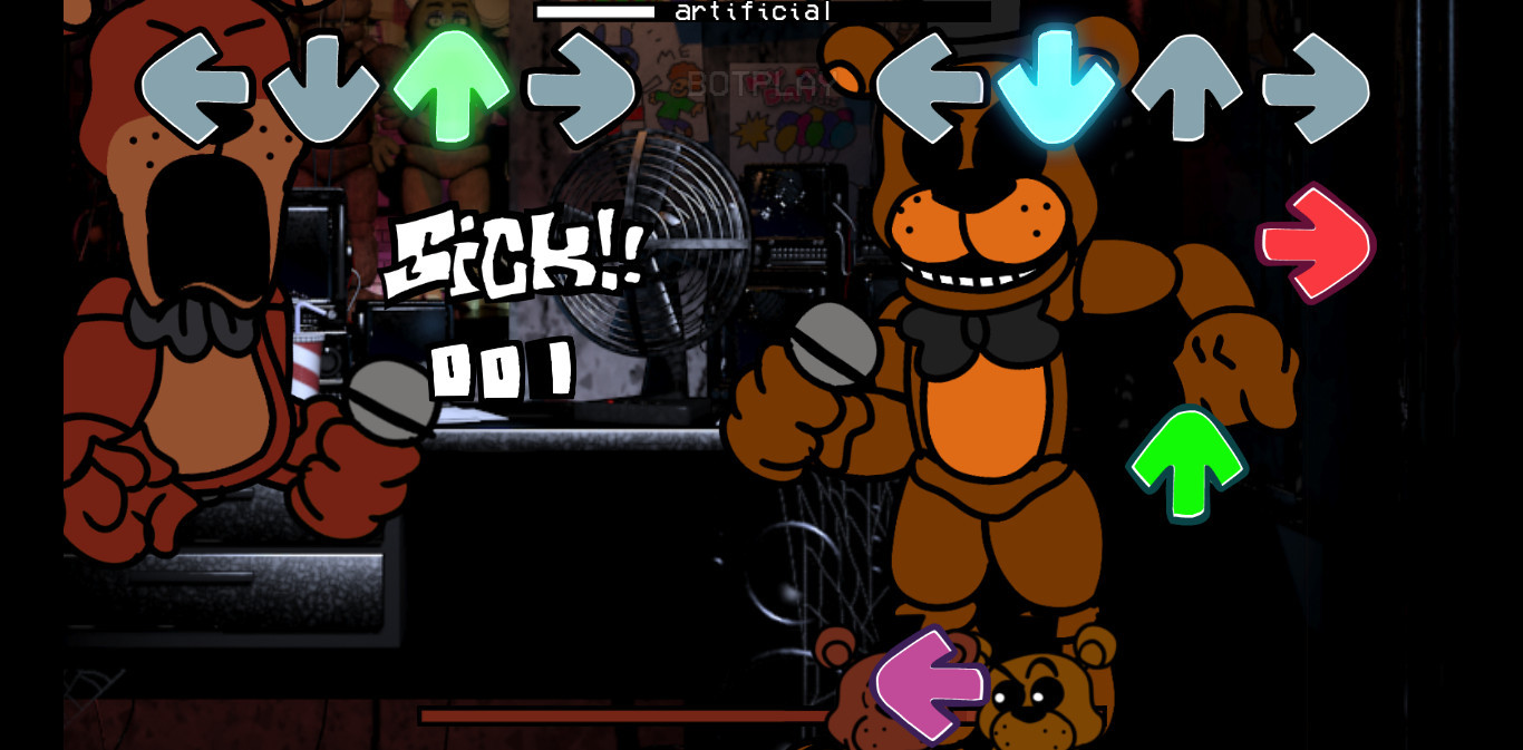 Artificial FANMADE V2 (Anemaniac FNAF Mix) Mod for Friday Night Funkin ...