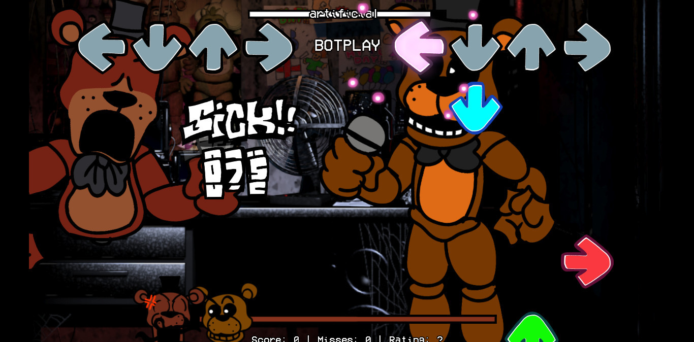 Artificial FANMADE V2 (Anemaniac FNAF Mix) Mod for Friday Night Funkin ...