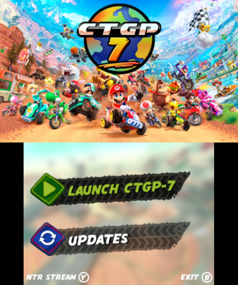 Mario Kart World CTGP-7 Launcher Theme Mod for Mario Kart 7 | MK7 Mods