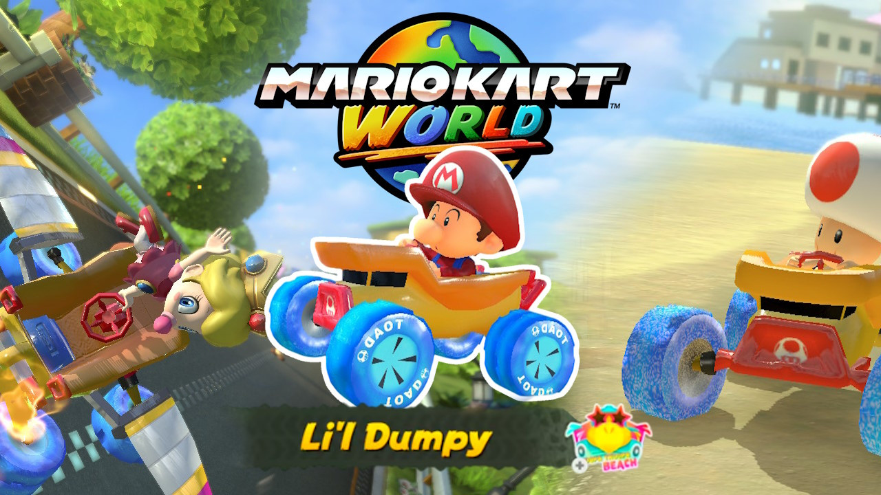 Mario Kart World - Li'l Dumpy over Steel Driver Mod for Mario Kart 8 ...