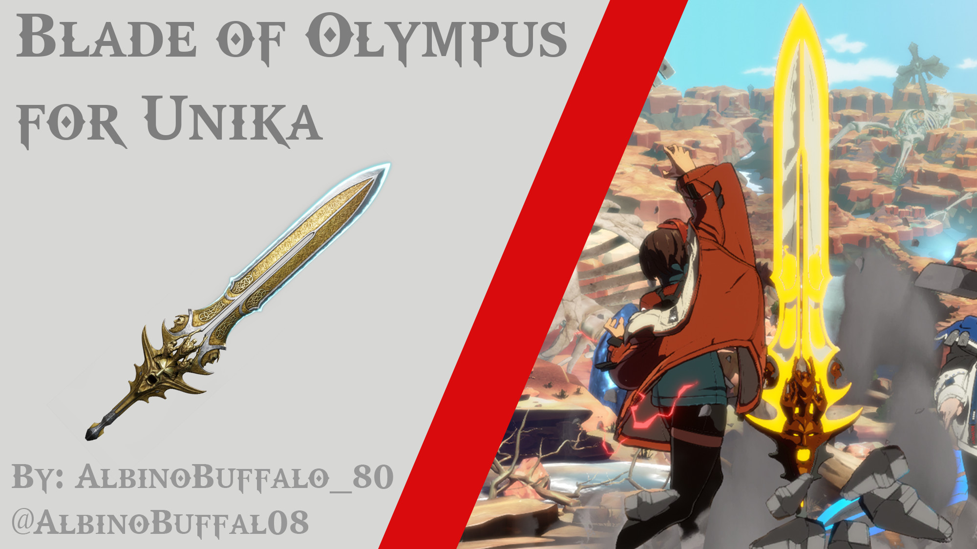 Blade of Olympus for Unika Mod for GUILTY GEAR -STRIVE- | GGST Mods