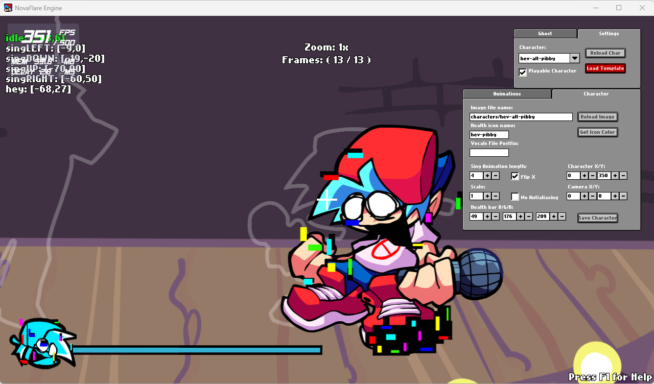 Hev BF Errorization （+FLA） Mod for Friday Night Funkin' | FNF Mods