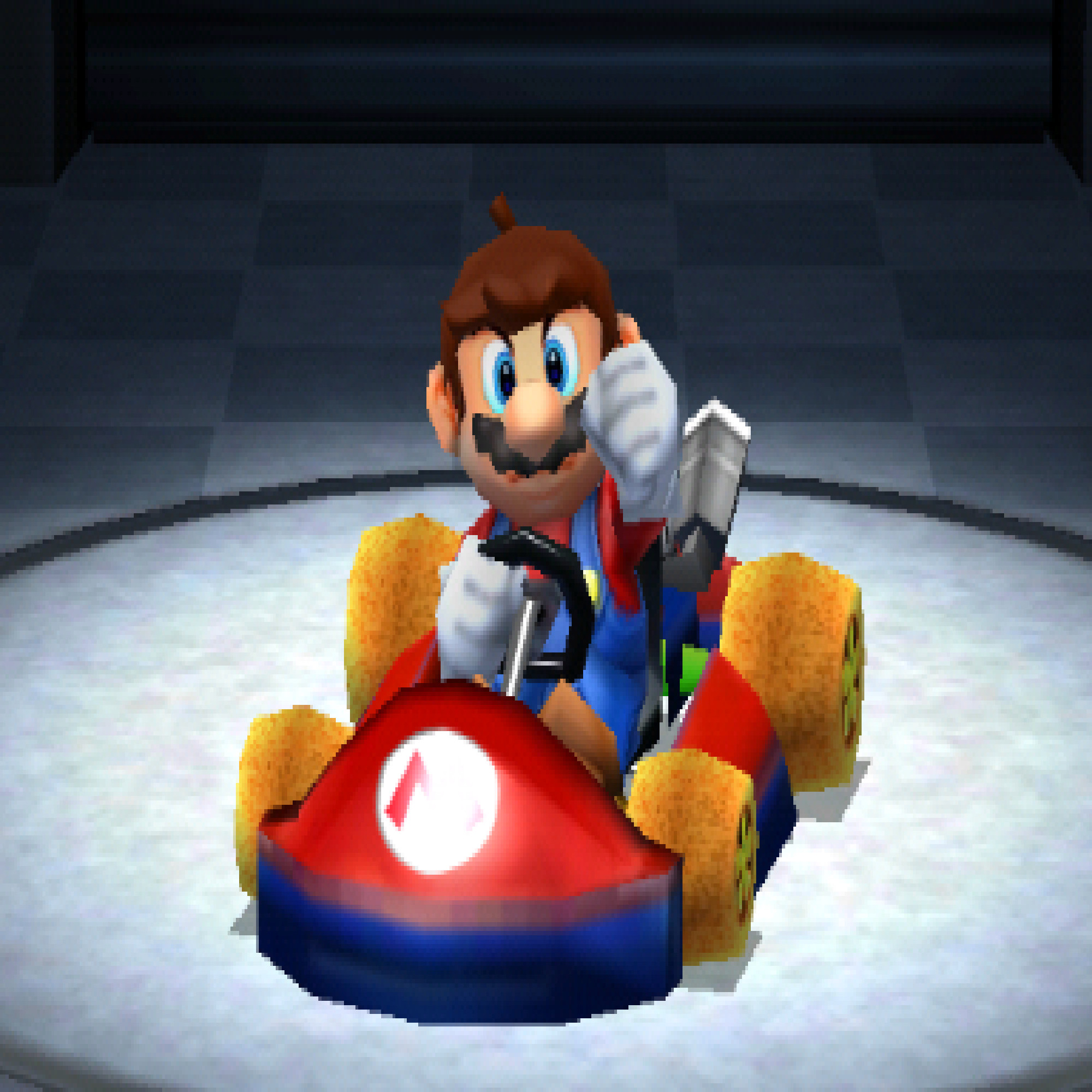 Mario no hat Mod for Mario Kart 7 | MK7 Mods
