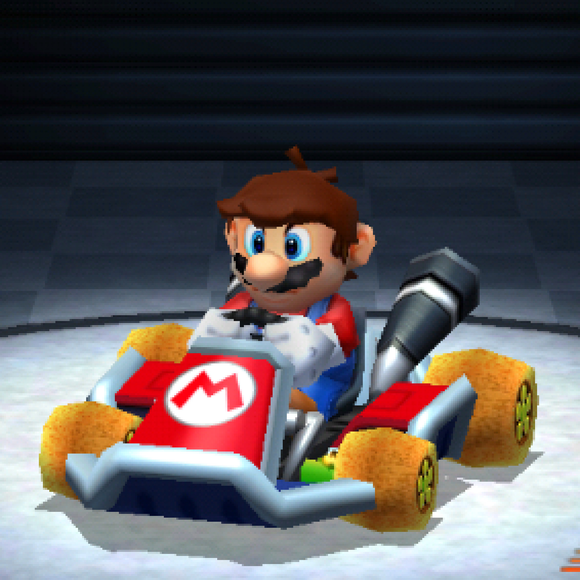 Mario no hat Mod for Mario Kart 7 | MK7 Mods