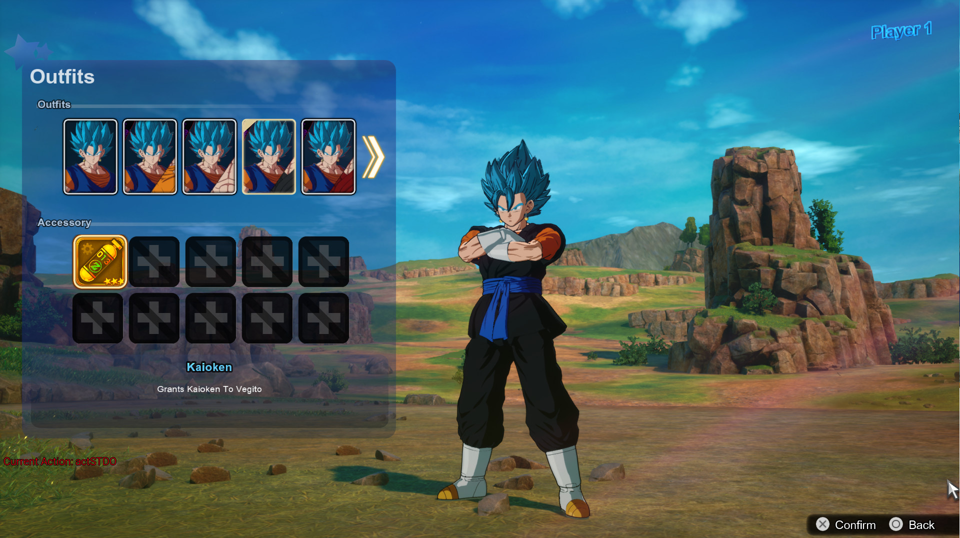 Vegito Extra Outfits + Kaioken/Barrier! Mod for Dragon Ball: Sparking ...