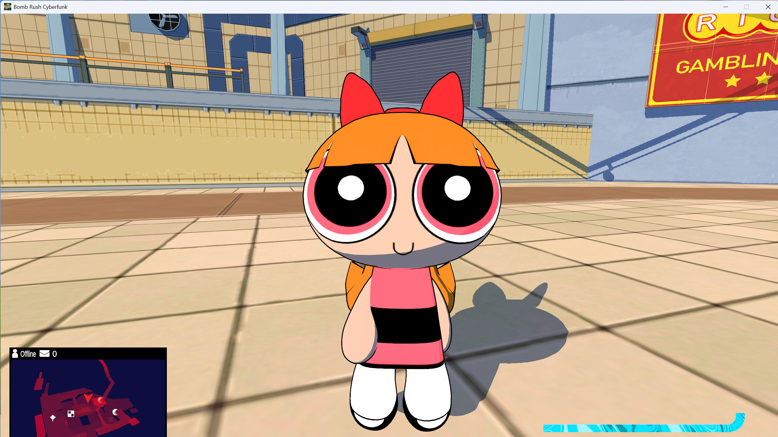 Blossom (Powerpuff Girls) Mod for Bomb Rush Cyberfunk | BRC Mods