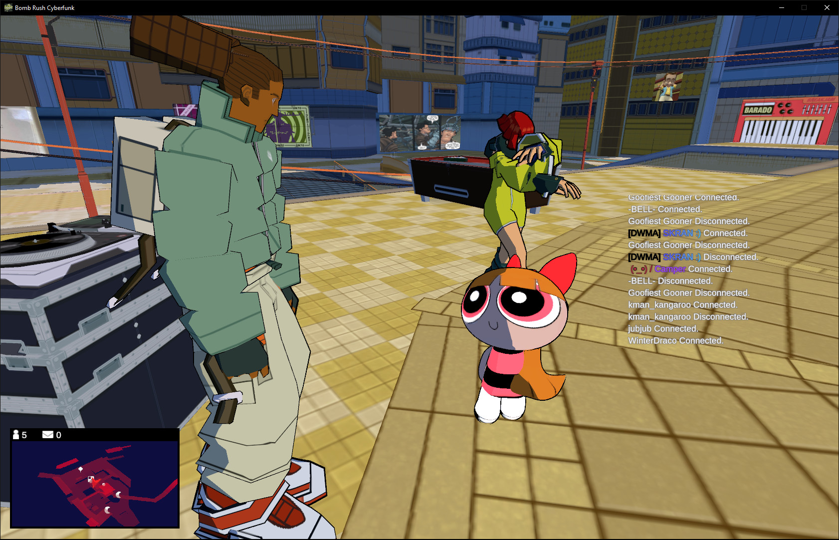 Blossom (Powerpuff Girls) Mod for Bomb Rush Cyberfunk | BRC Mods