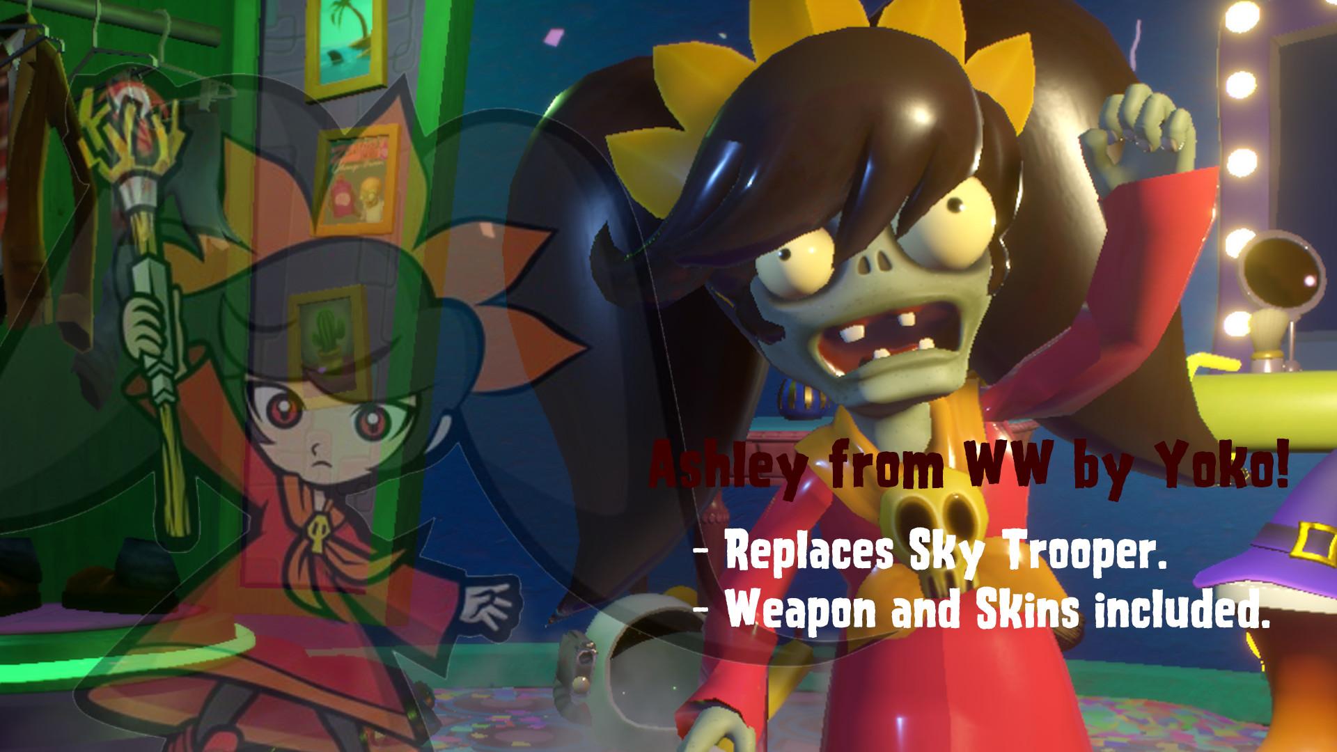 WarioWare Ashley Mod for Plants vs. Zombies: Garden Warfare 2 | PvZGW2 Mods