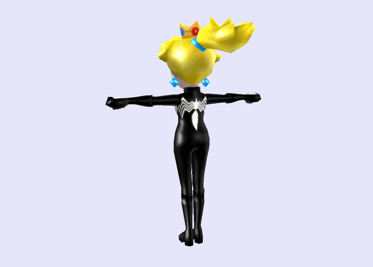 Symbiote Spider Peach Mod for Mario Kart Wii | MKWii Mods
