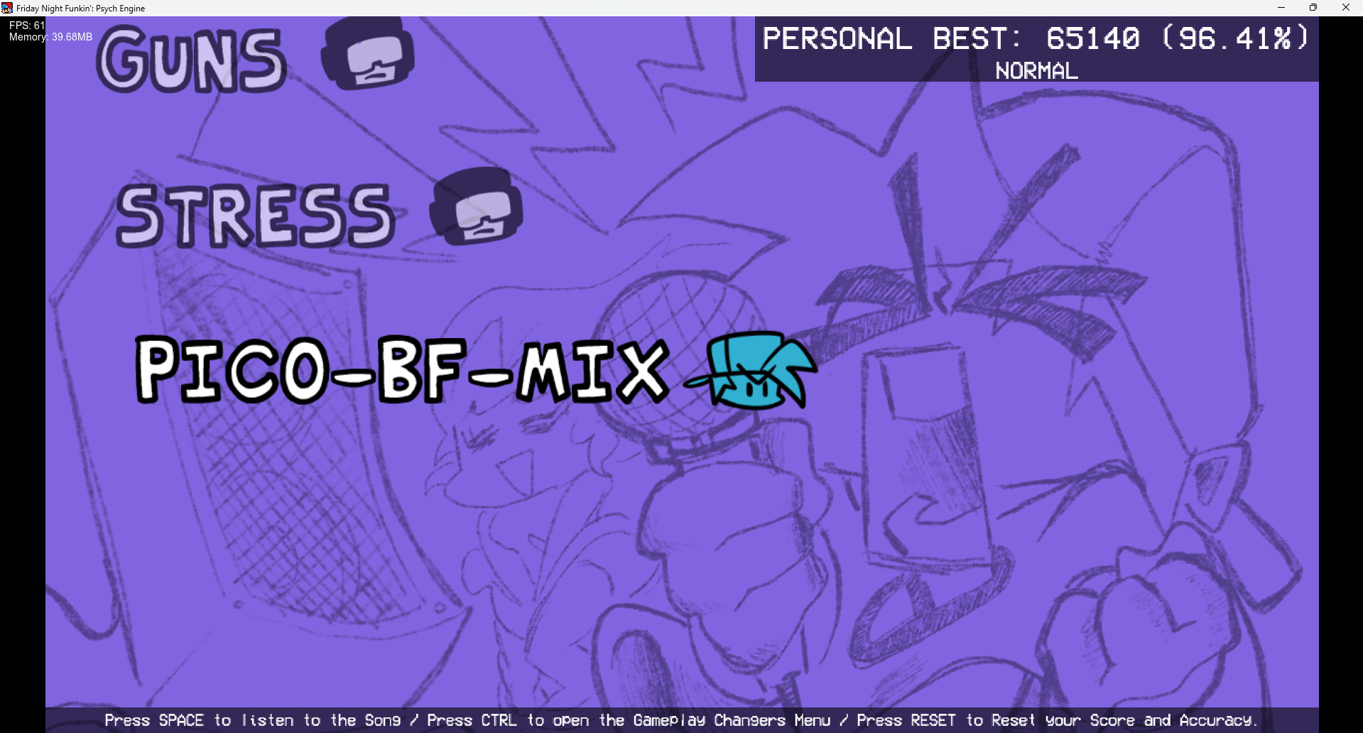 PICO (BF MIX) - FANMADE Mod for Friday Night Funkin' | FNF Mods