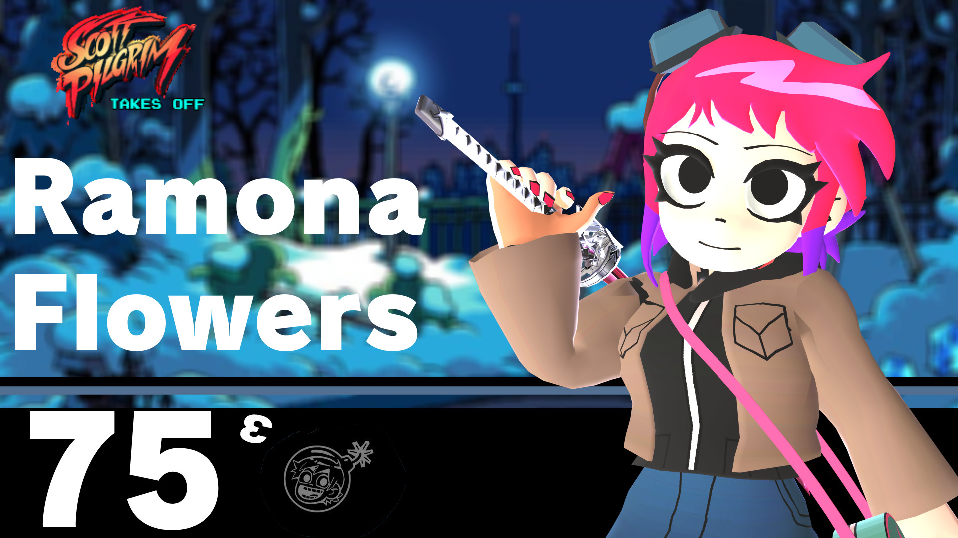 Ramona Flowers Mod for Super Smash Bros. Ultimate | SSBU Mods
