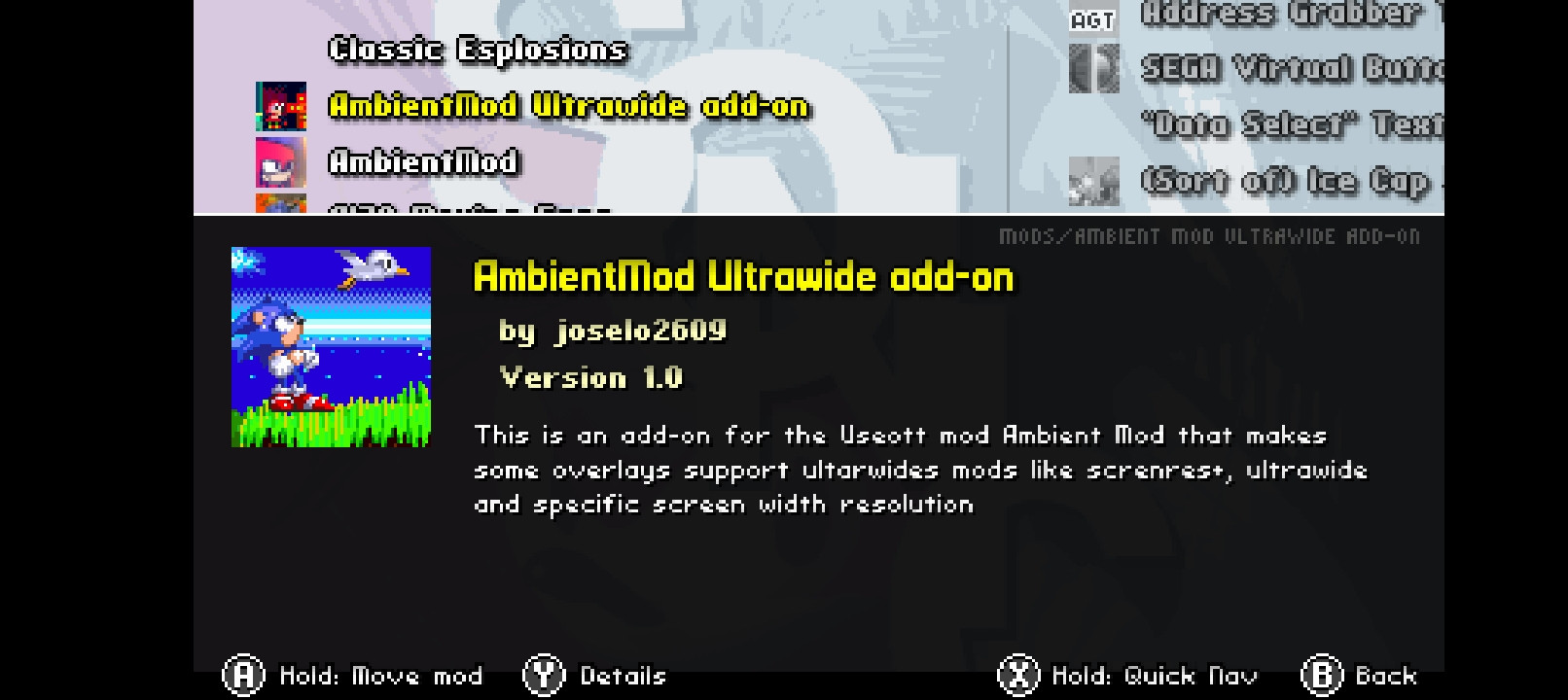 Ambient Mod Ultrawide Add-on Mod for Sonic 3 A.I.R. | S3AIR Mods