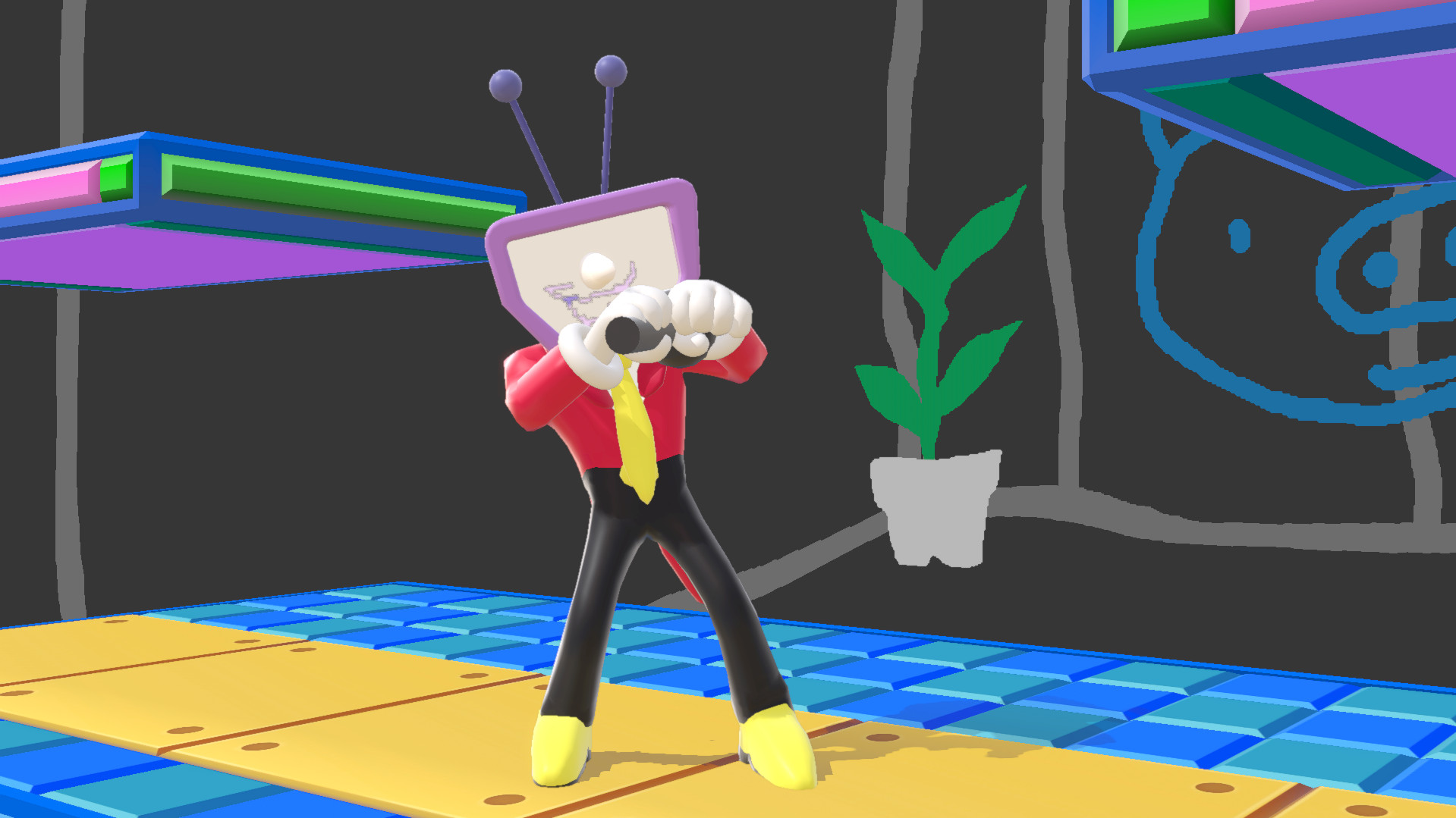 Mr (Ant) Tenna "Silly Dancing" over Captain Falcon Mod for Super Smash ...