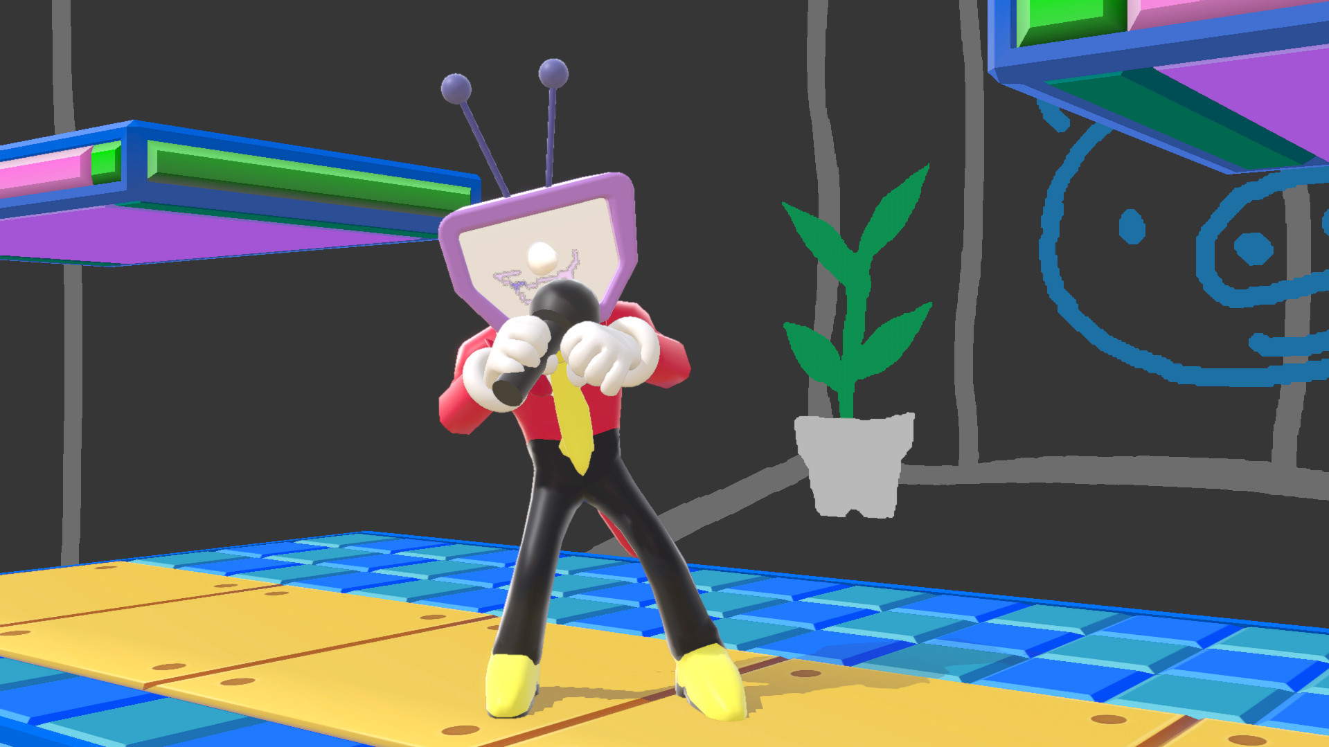 Mr (Ant) Tenna "Silly Dancing" over Captain Falcon Mod for Super Smash ...