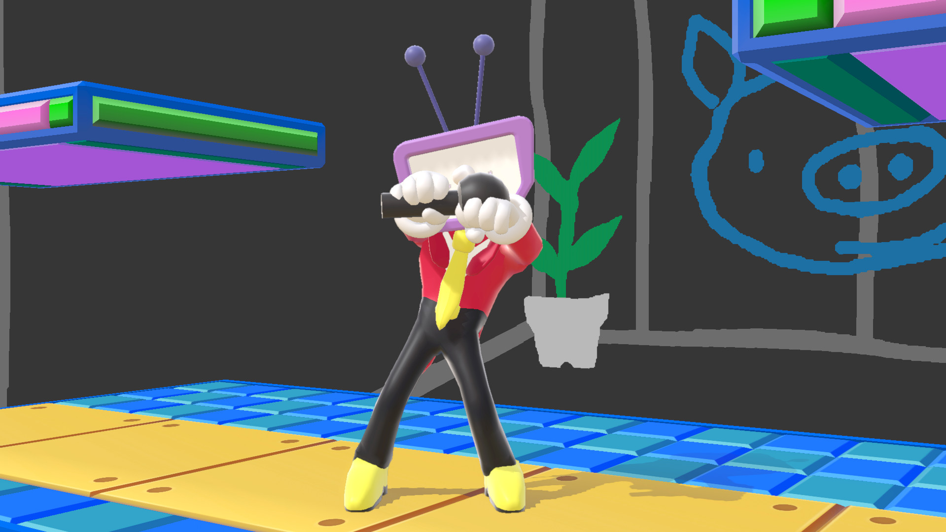 Mr (Ant) Tenna "Silly Dancing" over Captain Falcon Mod for Super Smash ...