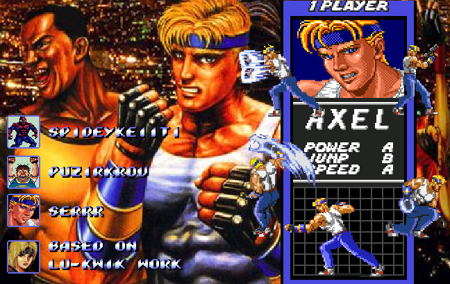 Classic SOR1 Axel Mod for Streets of Rage Remake | SoRR Mods