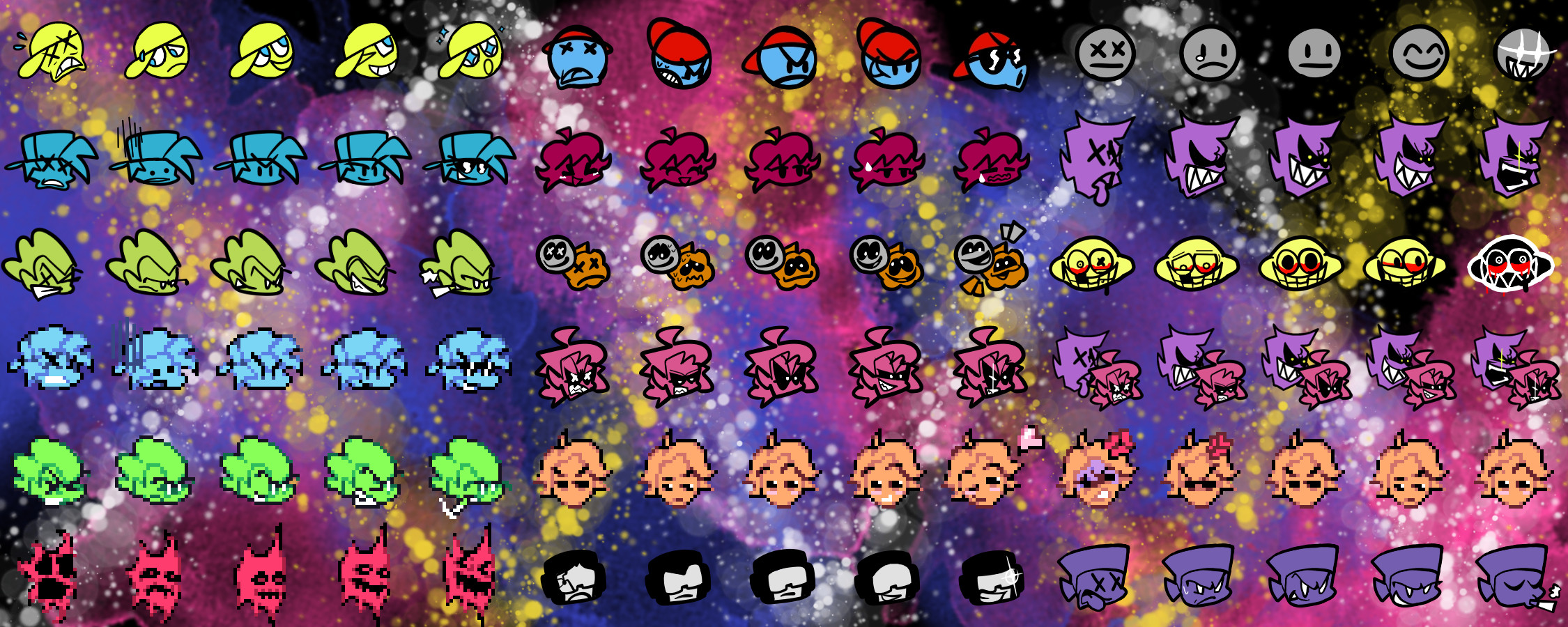 Expressive Health Icons Mod for Friday Night Funkin' | FNF Mods