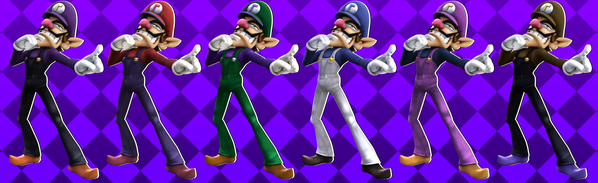 Tyle's Mario Kart World Waluigi Pose Mod for Super Smash Bros. Brawl ...