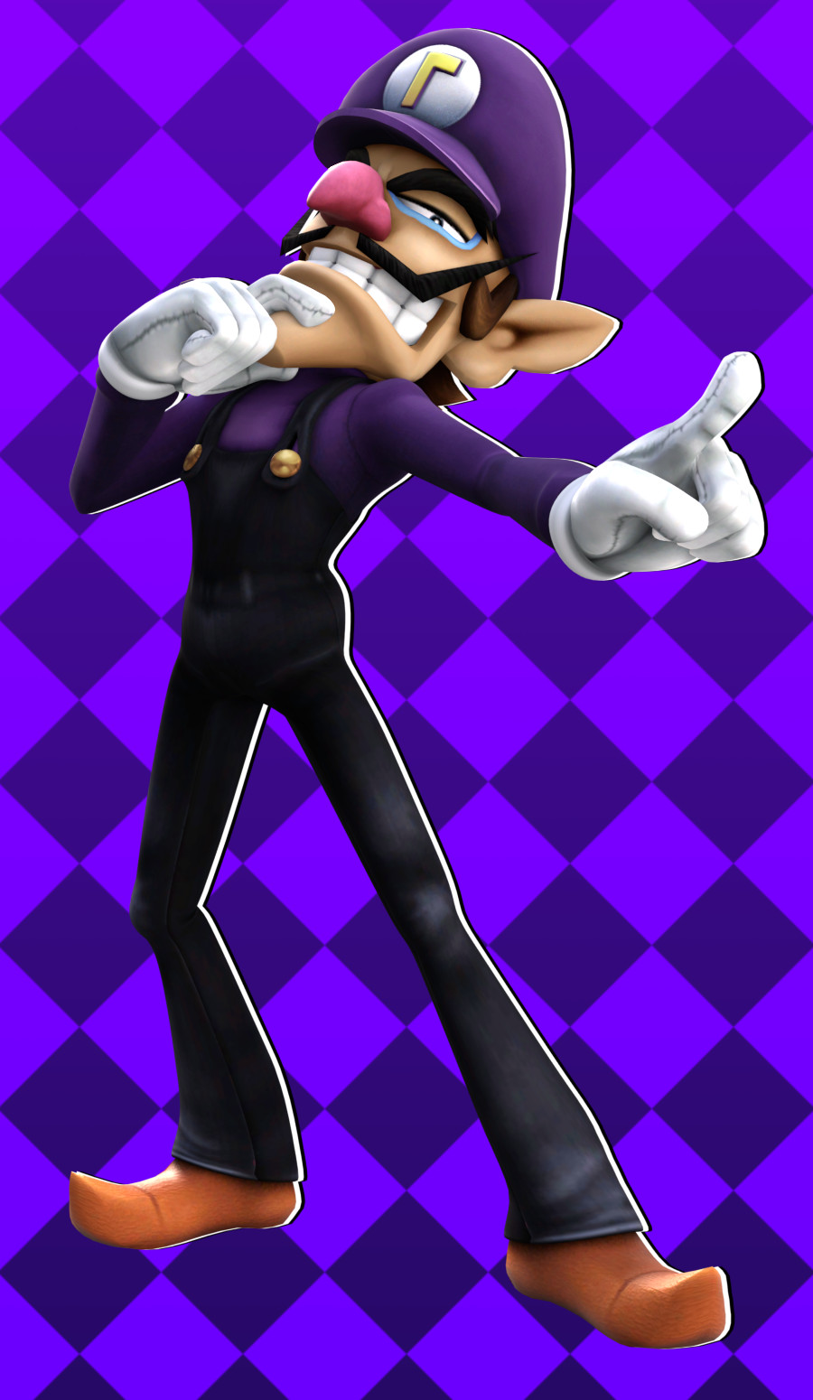 Tyle's Mario Kart World Waluigi Pose Mod for Super Smash Bros. Brawl ...