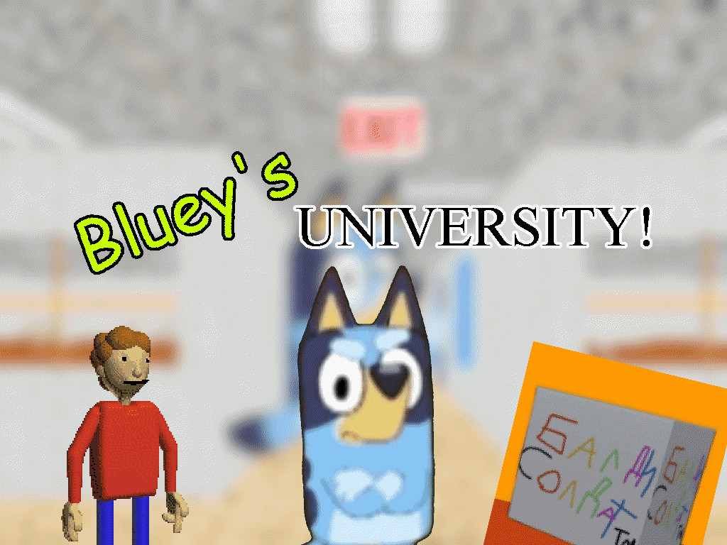 [SENSITIVE CONTENT] Bluey's University! Mod for Baldi's Basics | Baldi Mods
