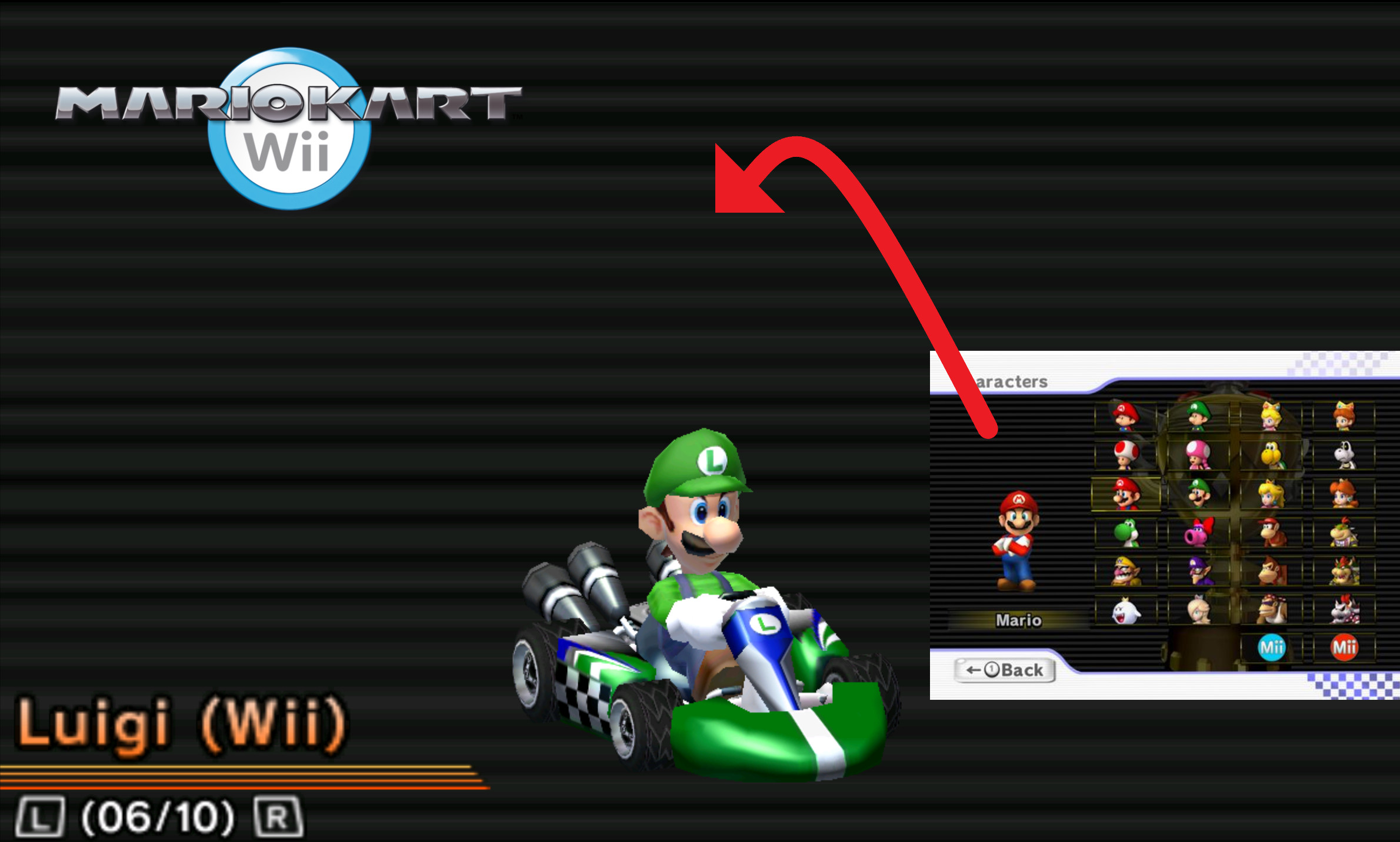 Mario kart Wii menu garage Mod for Mario Kart 7 | MK7 Mods