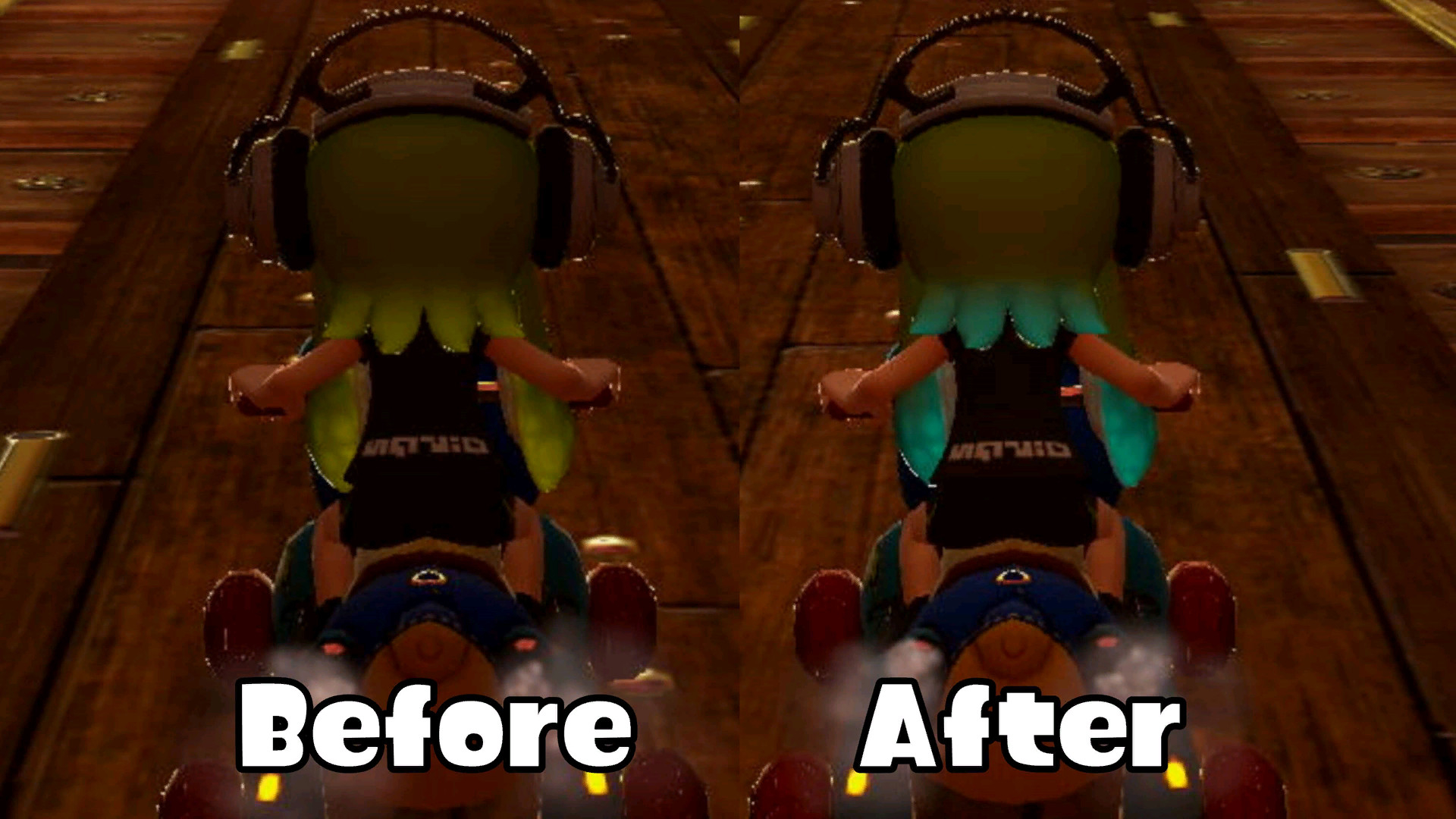Inkling hair color Mod for Mario Kart 8 Deluxe | MK8D Mods