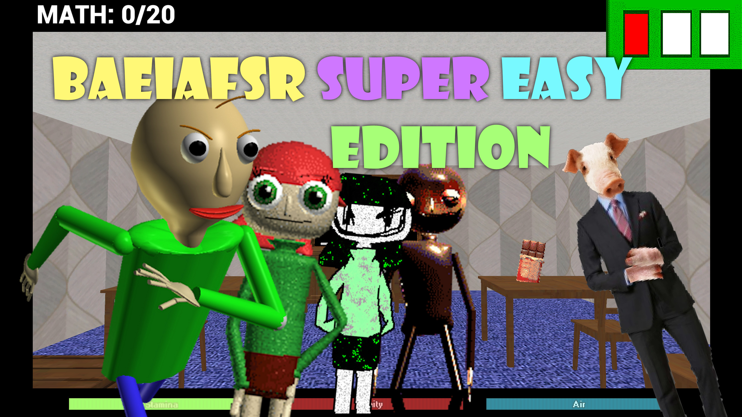 BAEiaFSR Very Easy Edition Mod for Baldi's Basics | Baldi Mods