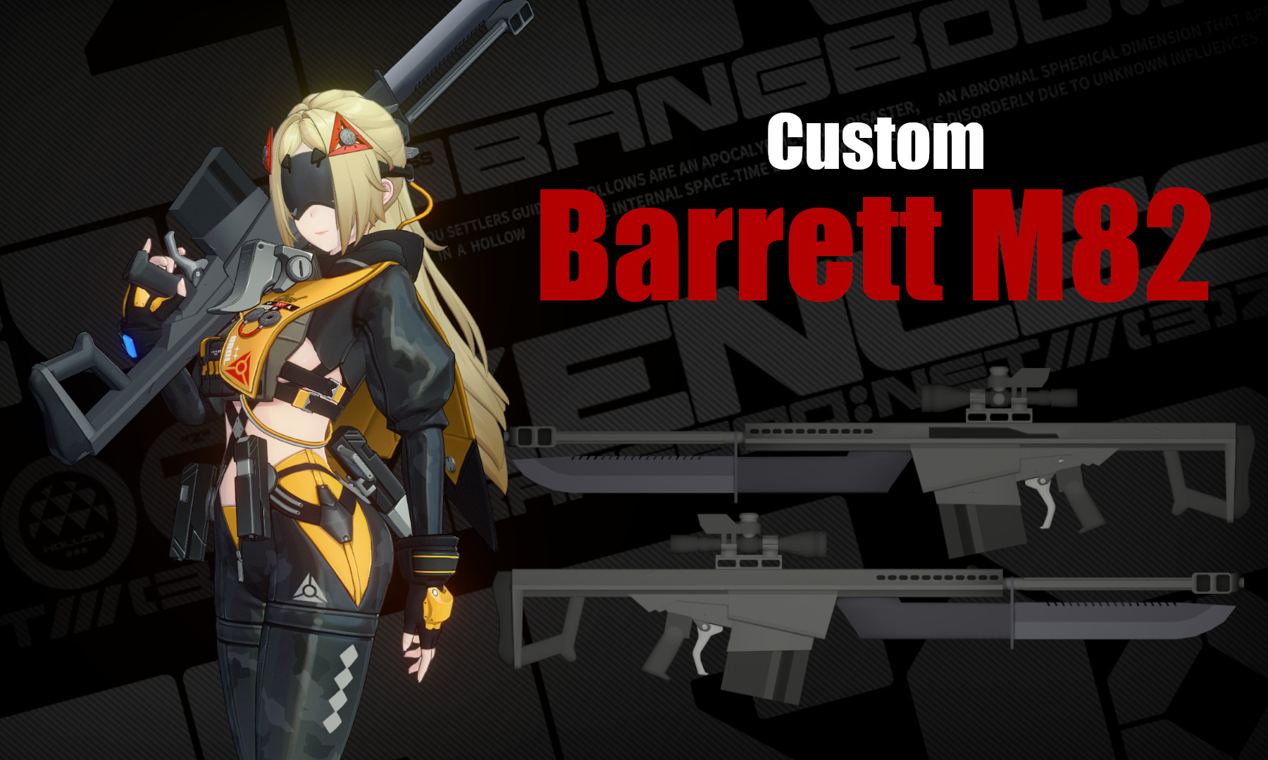 Custom Barrett M82 for Trigger Mod for Zenless Zone Zero | ZZZ Mods