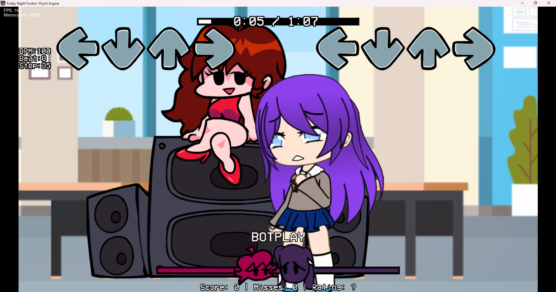 Playable Gacha Yuri Mod for Friday Night Funkin' | FNF Mods