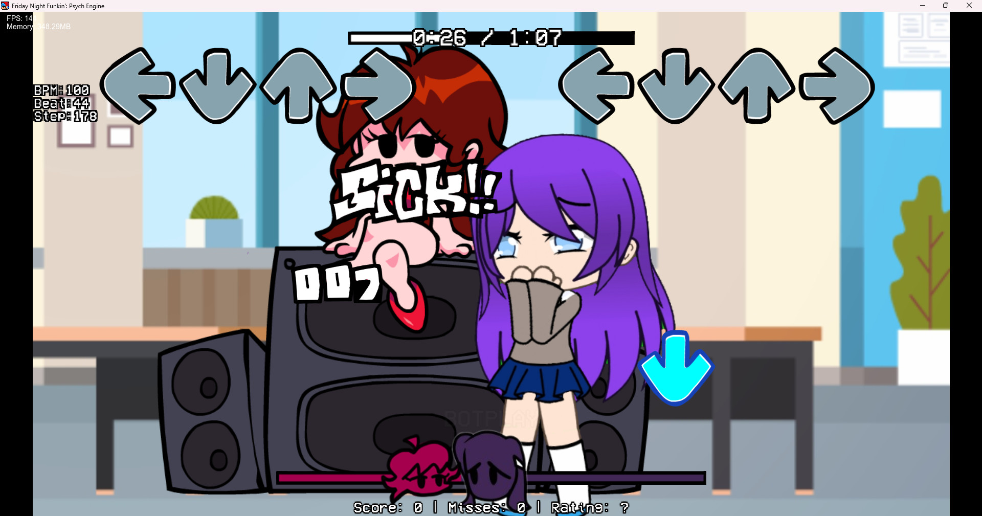 Playable Gacha Yuri Mod for Friday Night Funkin' | FNF Mods