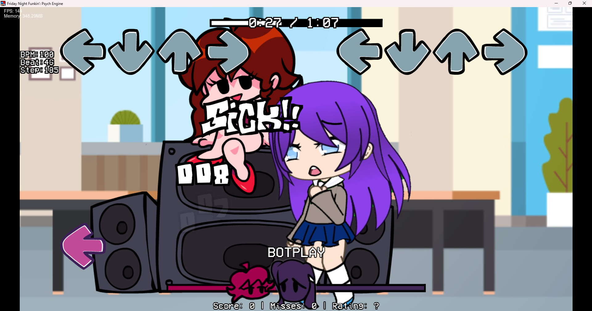Playable Gacha Yuri Mod for Friday Night Funkin' | FNF Mods