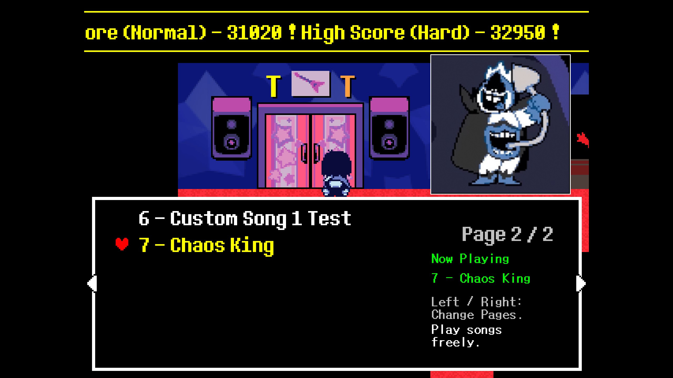 Chaos King Chart Mod for Deltarune | DR Mods