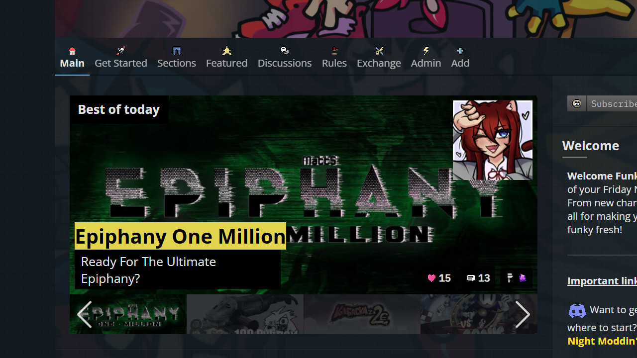 Epiphany One Million Mod for Friday Night Funkin' | FNF Mods