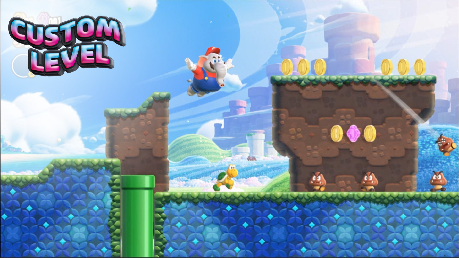 Custom Level - Goombas Galore Mod for Super Mario Bros. Wonder | SMBW Mods