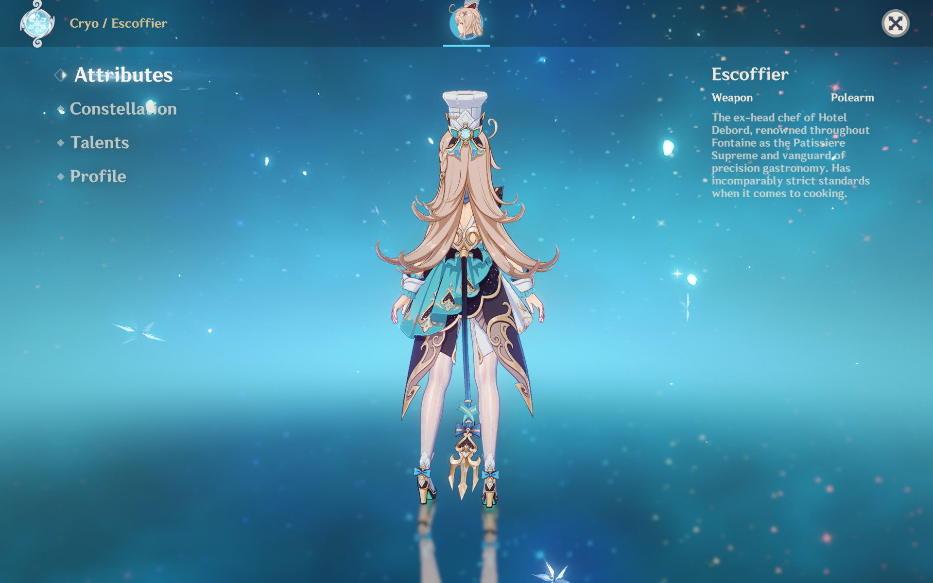 Escoffier recolor {COMMISSION Mod for Genshin Impact | GI Mods