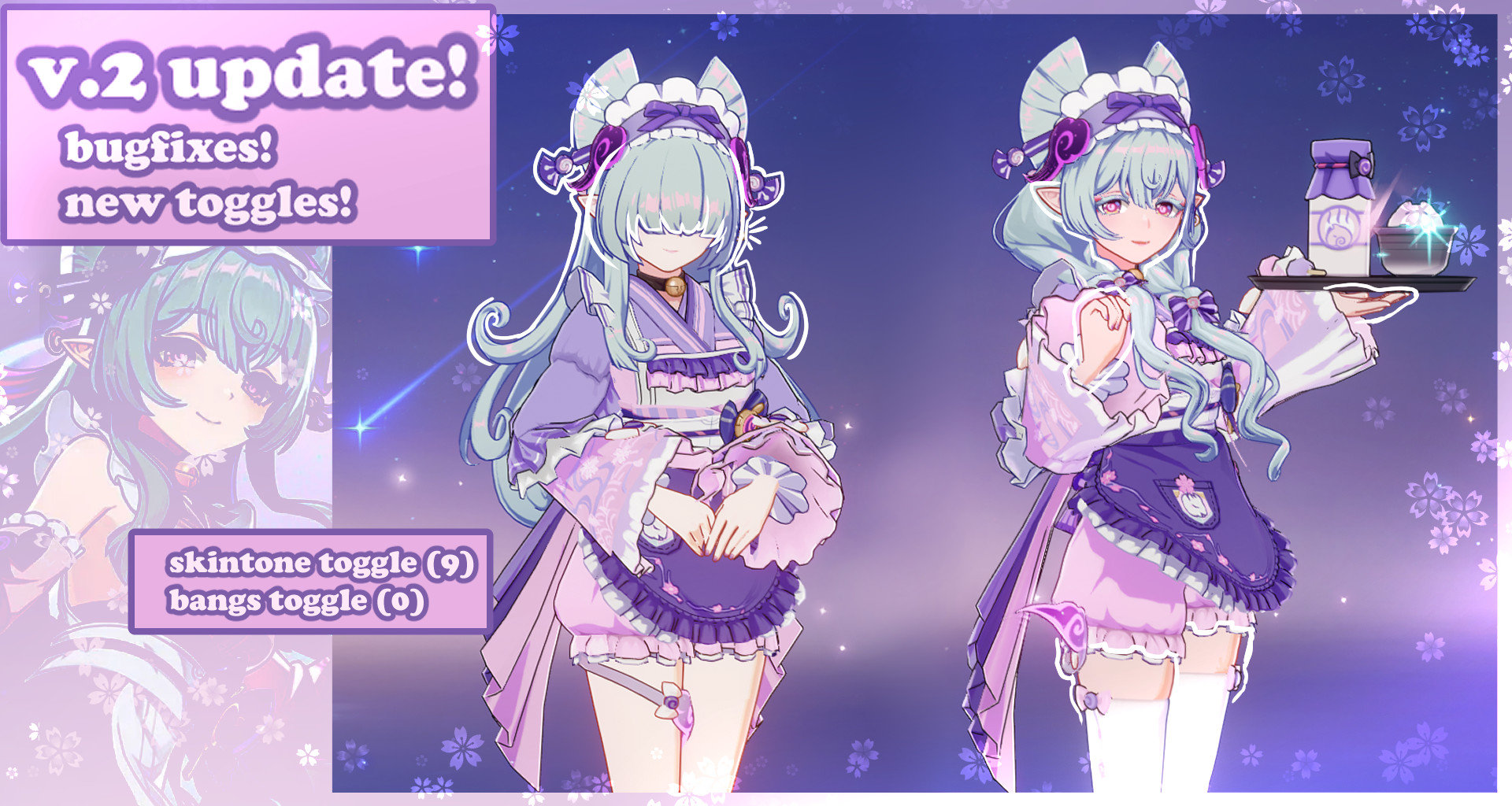 sugar plum mizuki (6 toggles + skill + weapon Mod for Genshin Impact ...