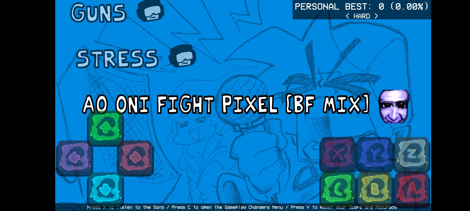 Vs ao oni but in original game Mod for Friday Night Funkin' | FNF Mods